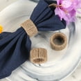Raindrops 6Pcs Khaki Twine Napkin Rings for Dining Table Party Wedding ...