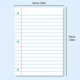 Magnetic Lined Whiteboard for Writing Practice, Durable Plastic, Ideal ...