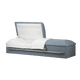 Titan Casket, Cloth Covered Casket (Rounded Top) with Slate Gray ...