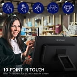 ViewSonic 1080p 10-Point Multi IR Touch Monitor TD2423d 24", HDMI, VGA ...