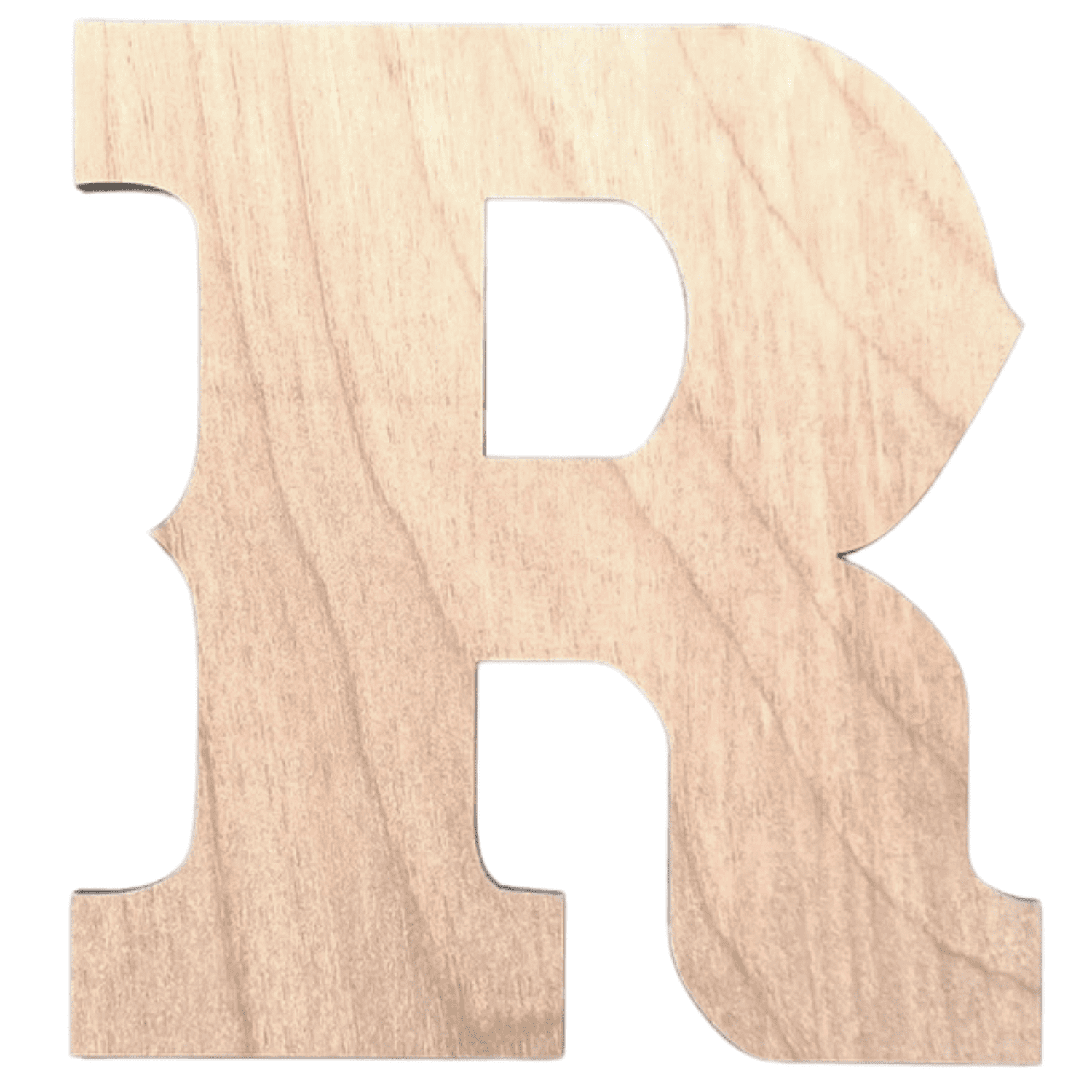 Krafty Supply 20" Tall Western Block - Birch Letter R | 1/4" Thick ...