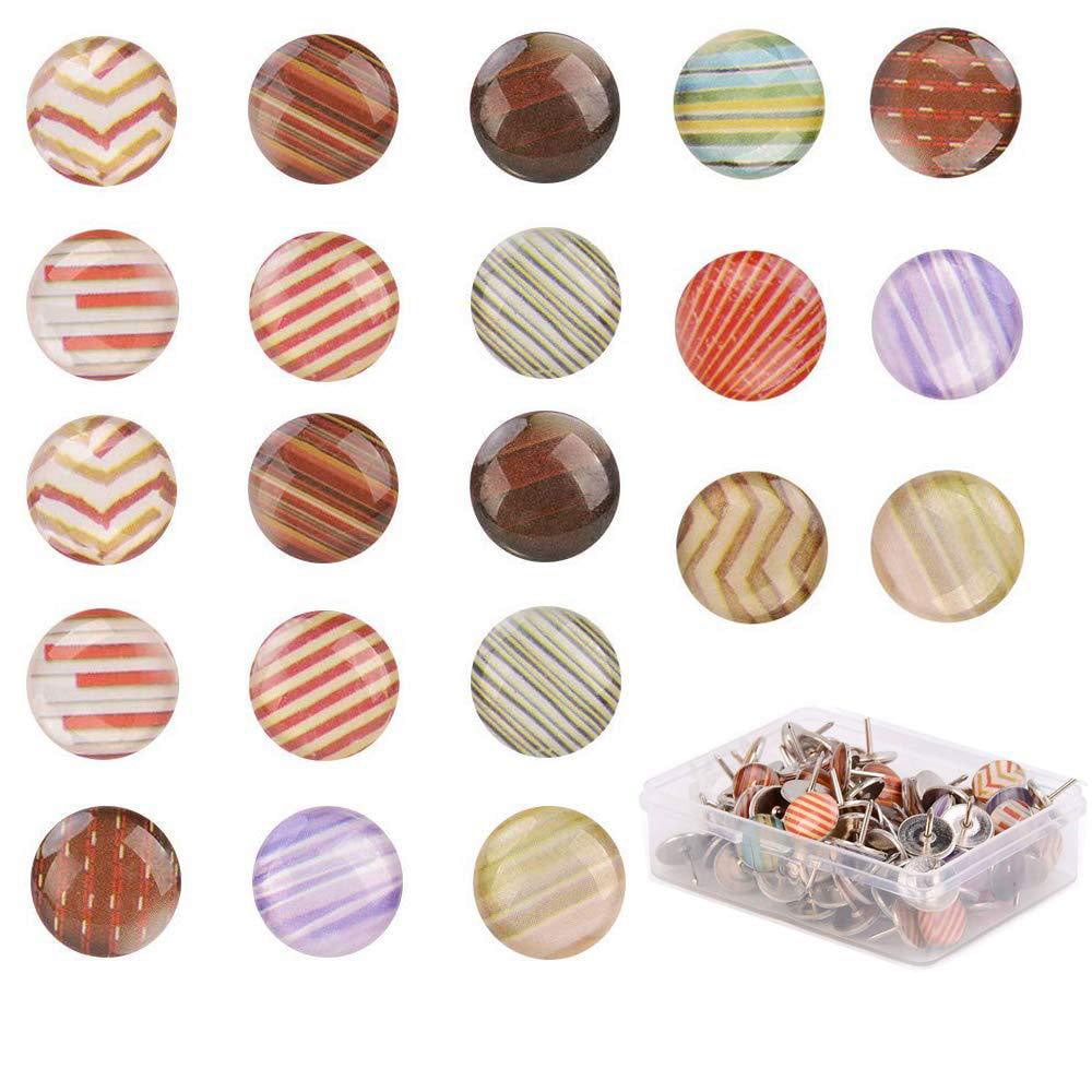 120Pcs Push Pins Map Push Pins Map Tacks Needle Points Line Pattern ...