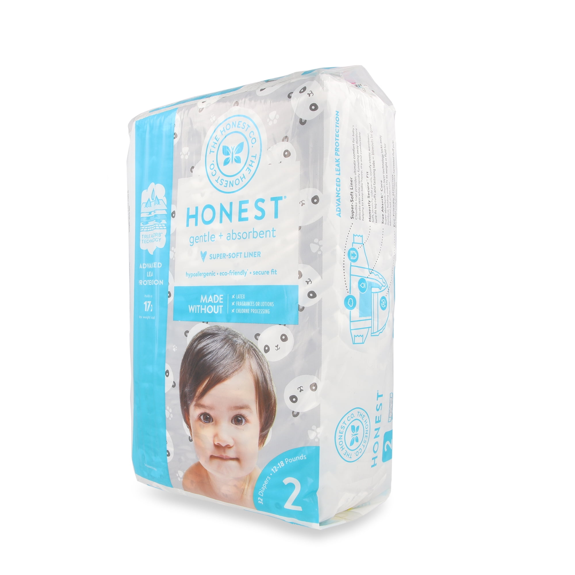 BABY CARE PAÑALES ETAPA 2 PANDAS 32PZS HONEST CARE Baby Care Pañales ...