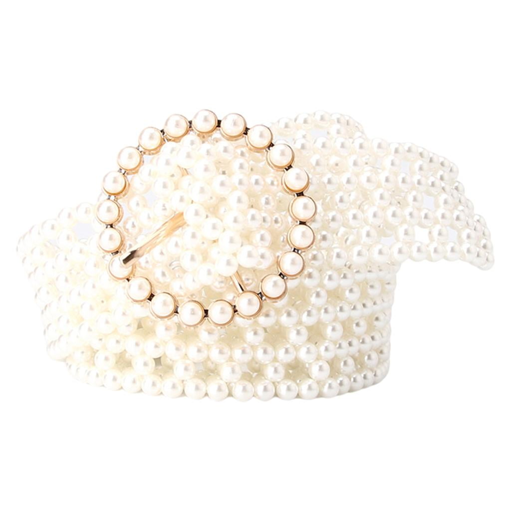 Click here for Tishita Elastic Pearl Belt For Women Pearls Beaded... prices