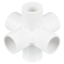 Uxcell Inner 20mm 6 Way Elbow Joint Connectors Adapters for Garden Home PVC Water Pipe Fittings ...