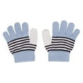 Blue Childrens Warm Three Piece Set Including Hat Scarf And Gloves With ...