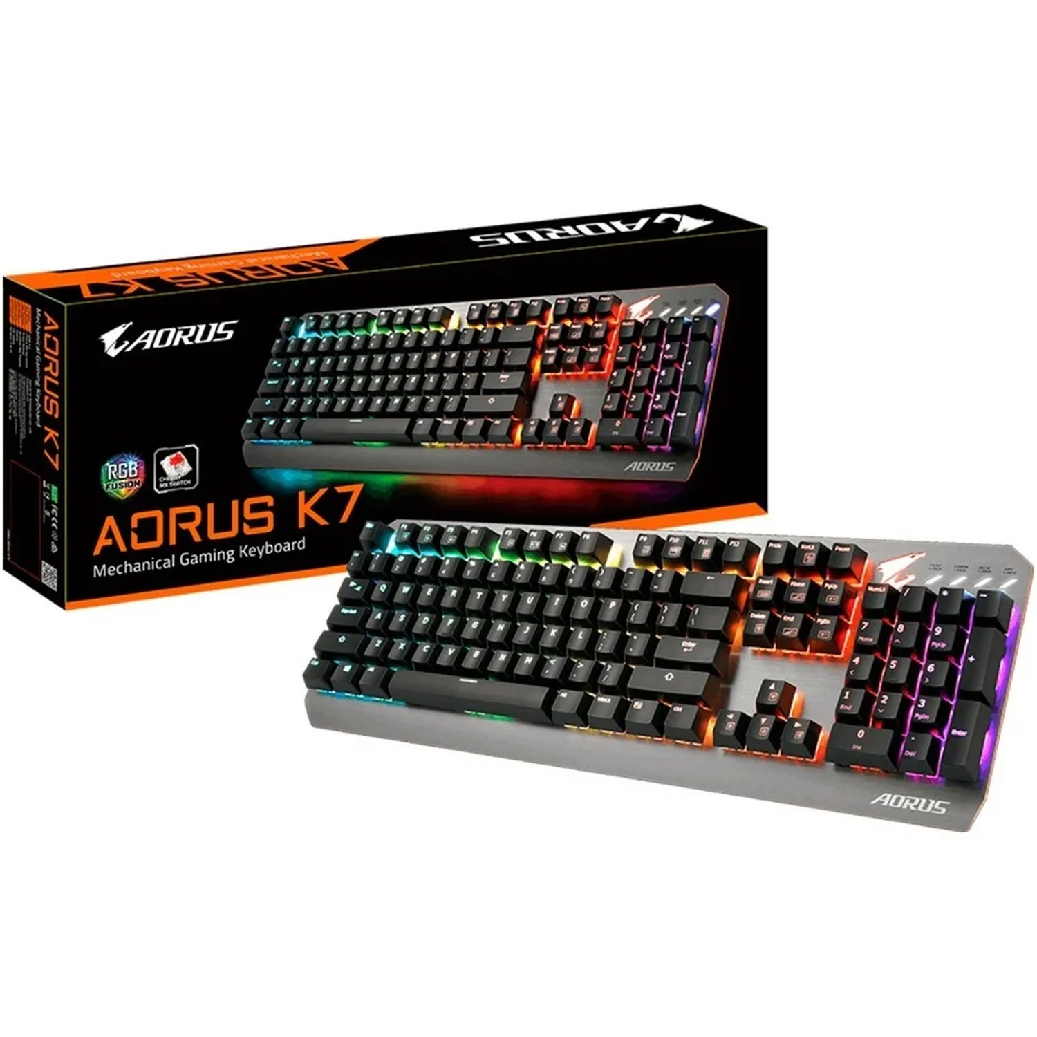 Teclado Gamer Gigabyte Aorus K7 Cherry Red MX RGBb Mecanico | Walmart ...
