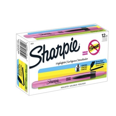 Sharpie Liquid Highlighters, Chisel Tip, Fluorescent Green, Box of 12 ...