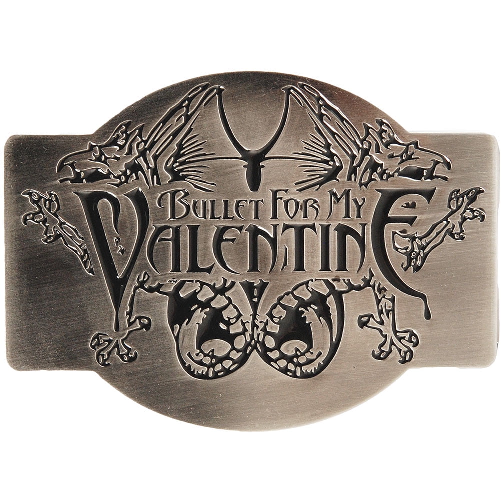 Bullet For My Valentine Men's Logo And Creatures Belt Buckle Silver ...