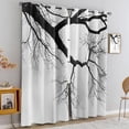 Dead Tree Blackout Curtains, Winter Branch Window Drapes for Bedroom ...
