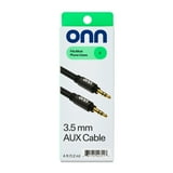 onn 4’ 3.5mm AUX Cable - Walmart.com