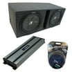04-08 Ford F-150 Ext Super Cab Truck Harmony R104 Dual 10" Sub Box & HA-A400.1 - Walmart.com