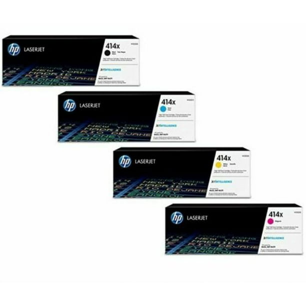 Original 414X (HP 414X) BK/C/Y/M High Yield Toner Set - Walmart.com ...
