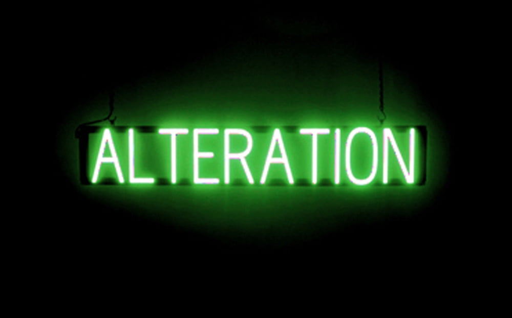 SpellBrite ALTERATION LED Sign for Business. 36.0" x 6.3" Green ...