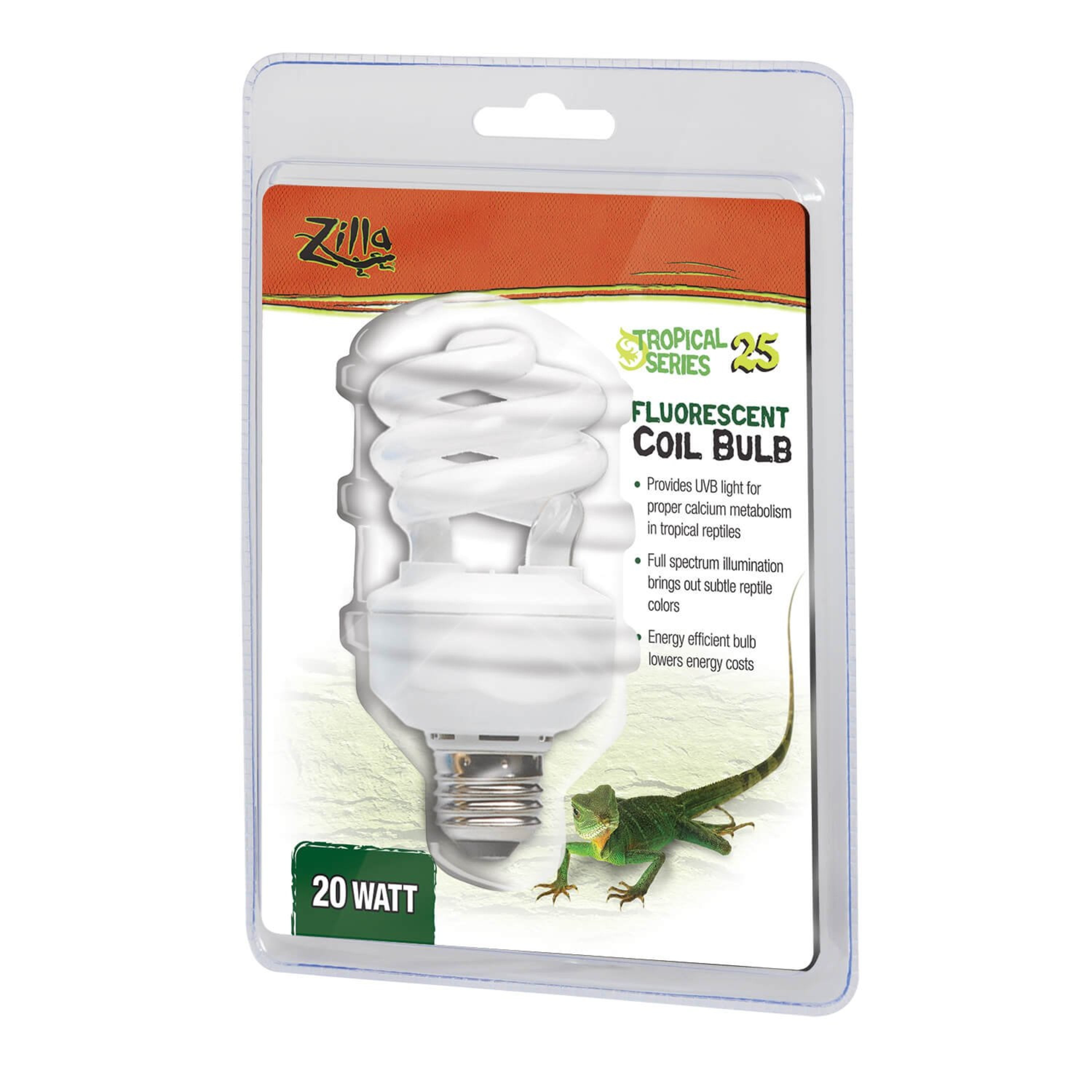 Zilla Fluorescent Coil Bulb Tropical 20 Watts - Walmart.com
