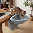 Cat Desk Bed, One-Click Folding Sunken Design Space-Saving Semi ...