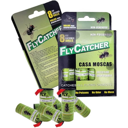 Fly Catcher Trap, Fly Trap, Fly Bait, Fly Paper Ribbon, Sticky Fly ...