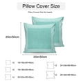 Bluish Green Retro Greek Key Outdoor Pillow Covers 20x20 Inch Throw ...