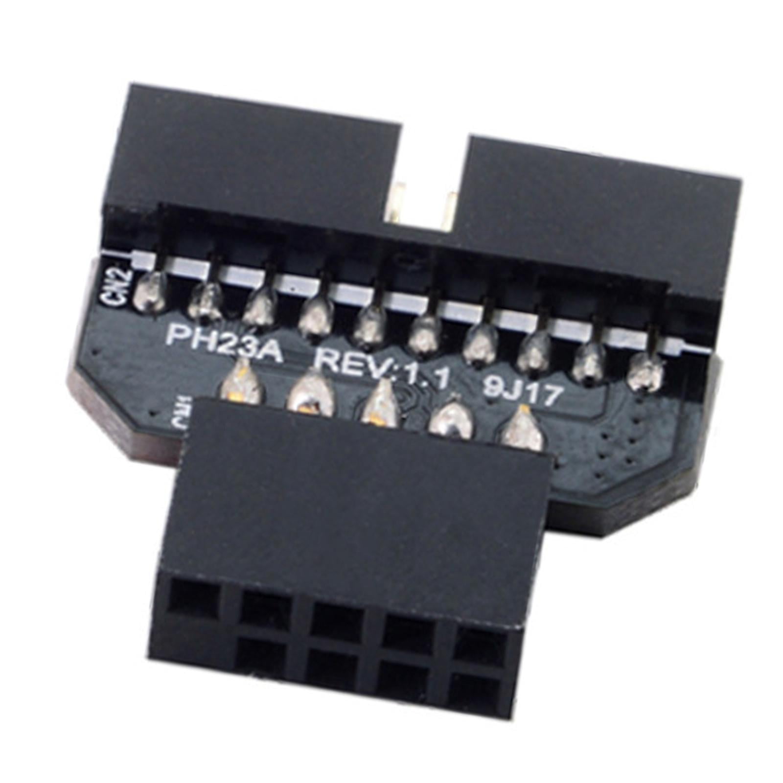 USB 2.0 9 Pin to USB 3.0 19 Pin Adapter USB Adapter for Motherboard ...