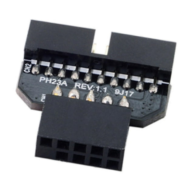 USB 2.0 9 Pin to USB 3.0 19 Pin Adapter USB Adapter for Motherboard ...