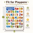 NimbleRest 71"x59" Extra Large Baby Play Mat, Thick Soft Floor Playmat ...