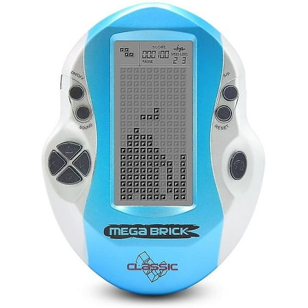 Brick Game Console Large Screen Electronic Brick Handheld Game blue ...