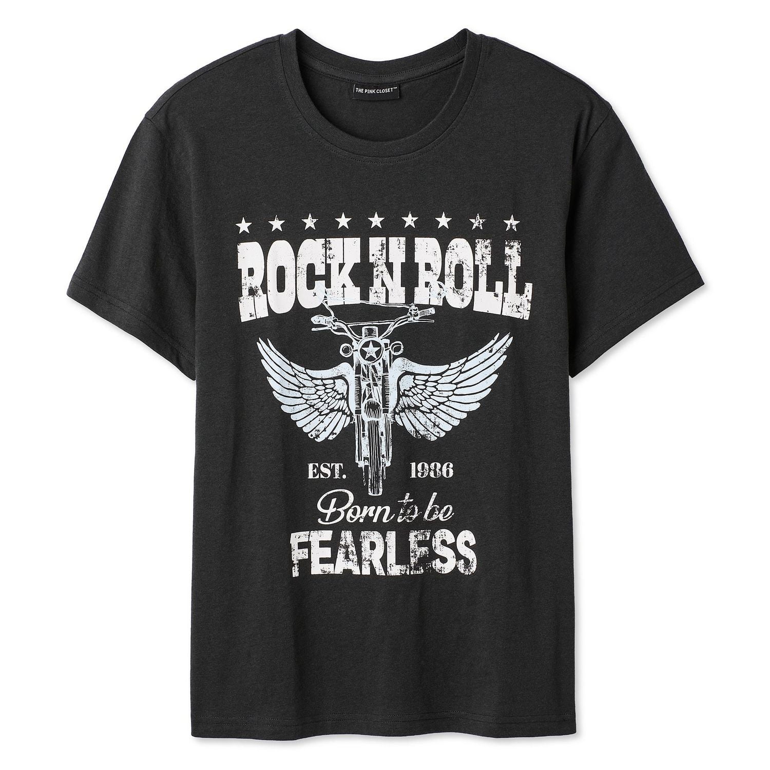 Click here for The Pink Closet Womens Rock N Roll Graphic T-Shirt prices