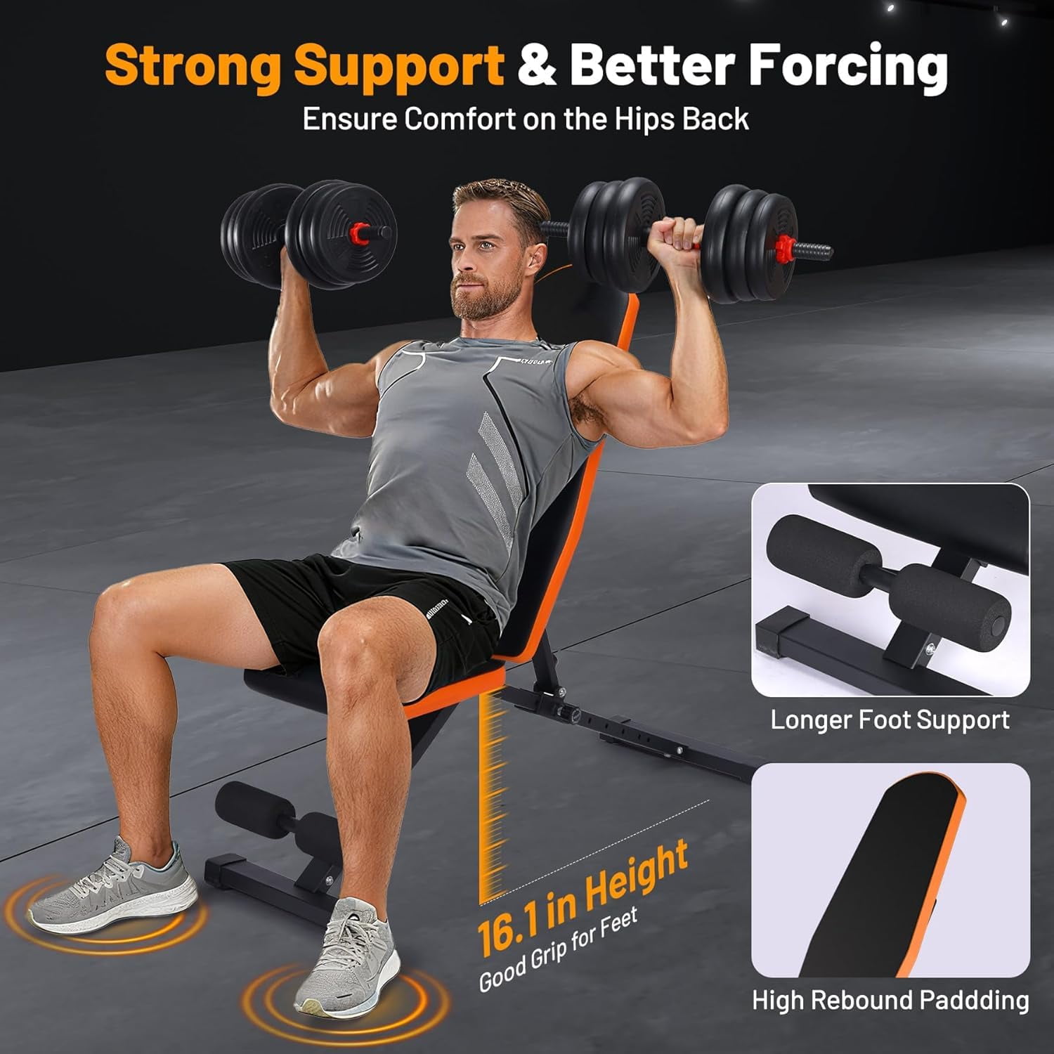 Click here for Edtara Foldable Adjustable Workout Bench  Multiple... prices