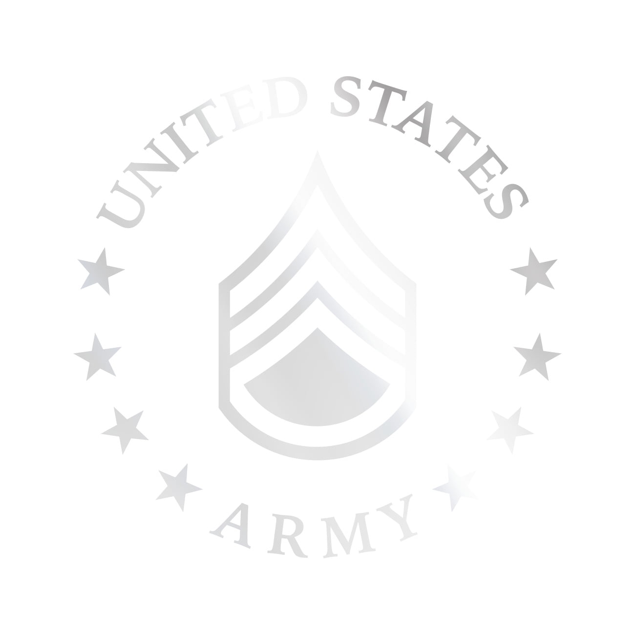 E-6 Staff Sergeant US Army Rank Sticker Decal Die Cut - Self Adhesive ...