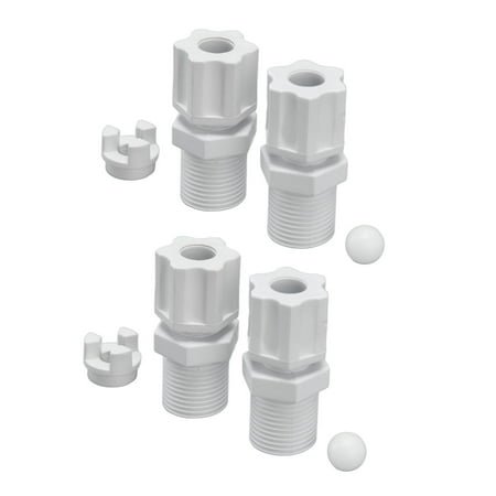 Loewten Swimming Pool Parts,Check Valve Inlet Fitting Adapter Set,2Set ...