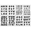 2.5" Round Script Alphabet Stencils by Craft Smart® - 64 designs ...