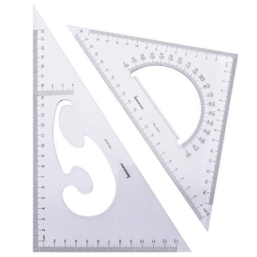 BronaGrand Large Triangle Ruler Square Set, 30/60 and 45/90 Degrees ... BronaGrand Large Triangle Ruler Square Set, 30/60 and 45/90 Degrees ...