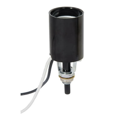 B&P Lamp E26 Medium Base Phenolic Socket with Threaded Shell and Ring ...