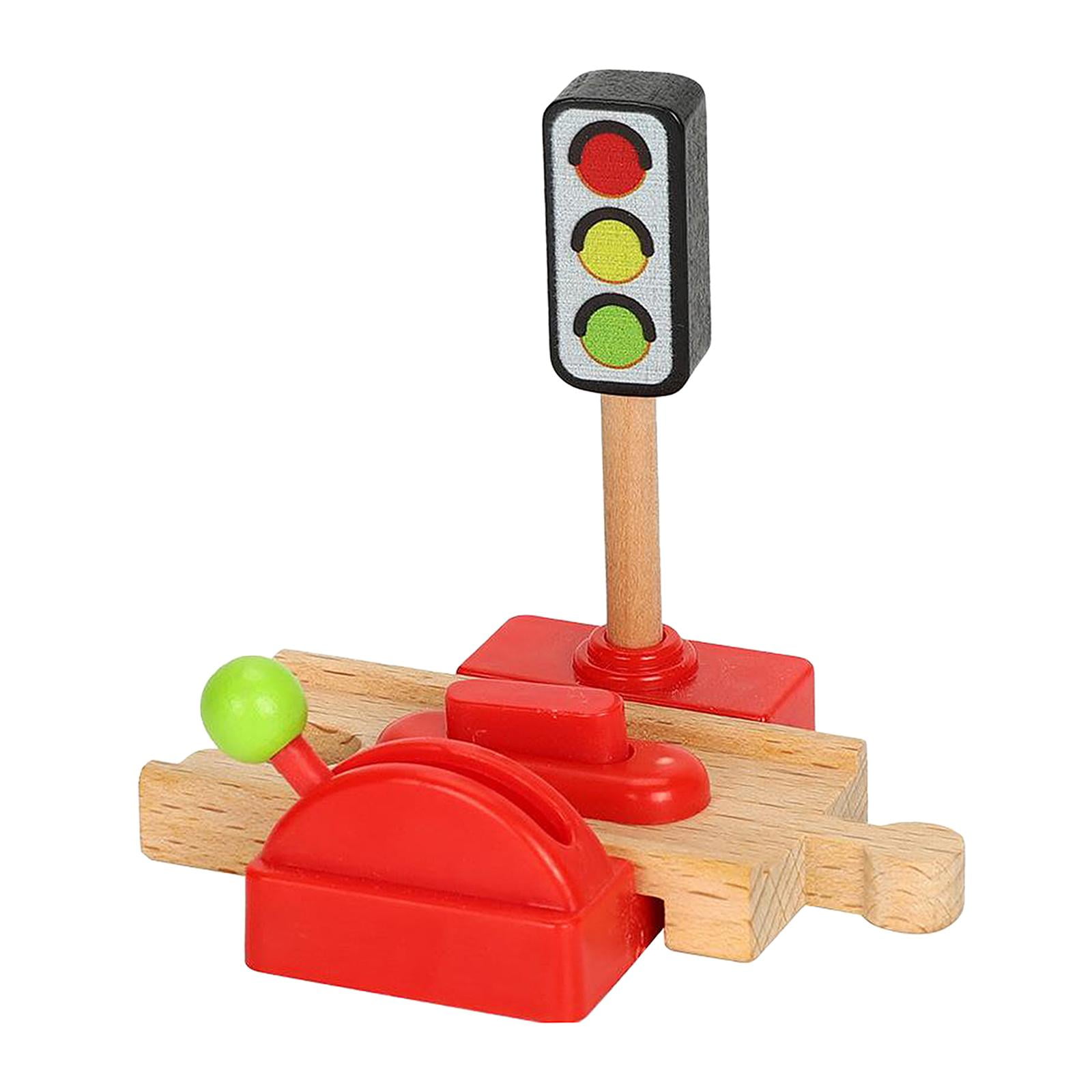 Kids Wooden Train Accessories Building Play Set Toy - Crossroad ...