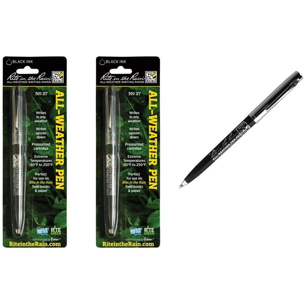Rite in the Rain All Weather Pen no. 37 Black Ink - Pack of 2 - Walmart ...