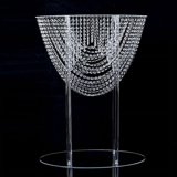 BalsaCircle Clear 32 in Acrylic Flower Display Stand Crystal Chandelier ...