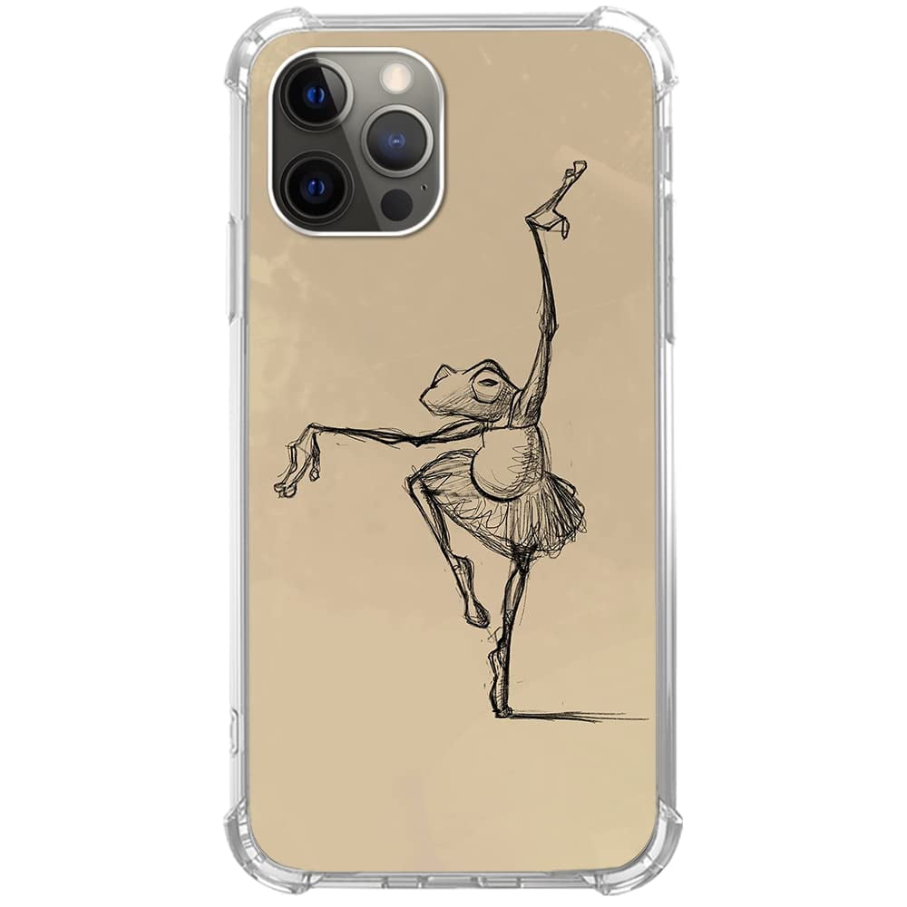 Ballet Frog Case Compatible with iPhone 12 and 12 Pro,Unique Art Design ...