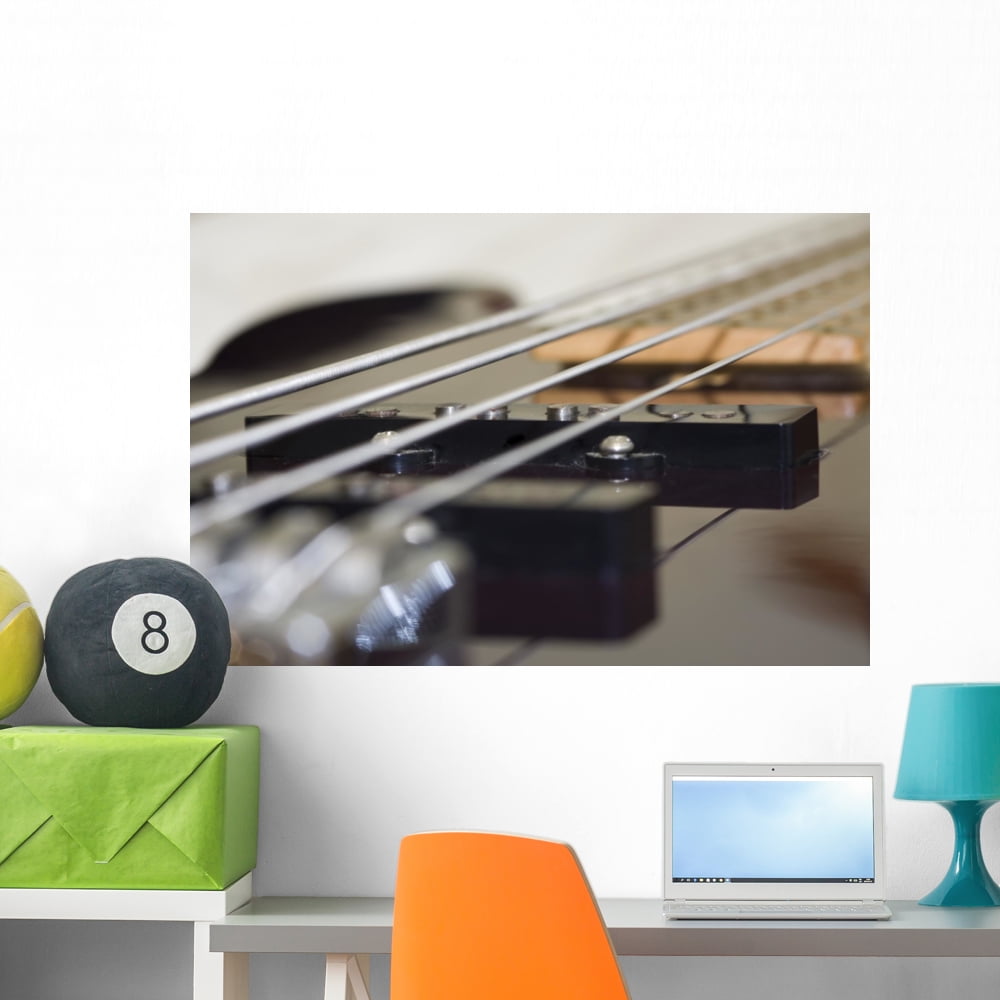 Bass Guitar Wall Mural Decal Sticker, Wallmonkeys Peel & Stick Vinyl ...