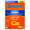 Maximum Strength Delsym Cough Suppressant, Fast Release Caplets, lasts up to 8 hour day or night ...