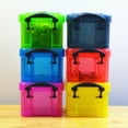 TOP5EX Mini Plastic Storage Box, Locking Lid, Clear Organizer for ...