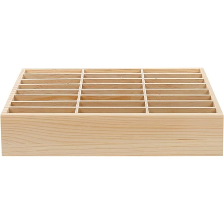 HEIBIN Wooden 24- Grid Cell Phones Storage Boxes Desktop Mobile Phone ...