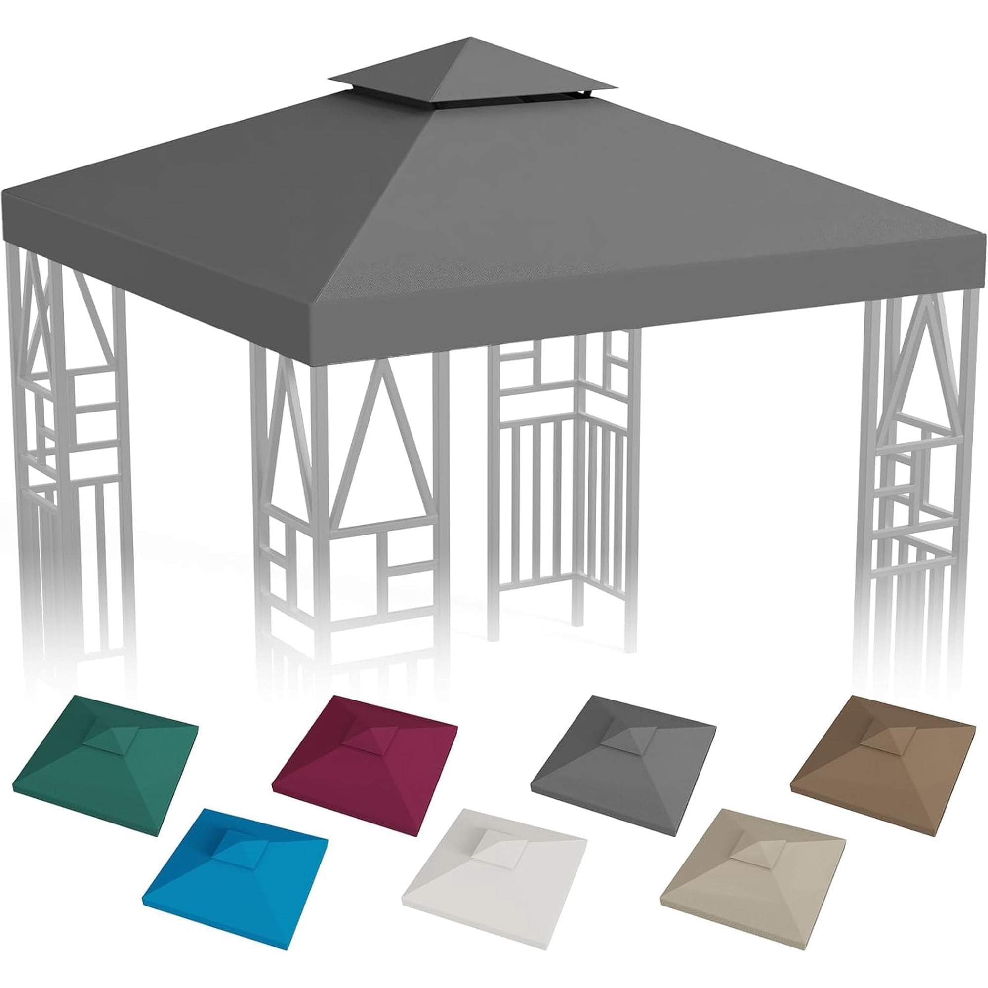Click here for Zjqyds Gazebo Canopy Replacement 10x10ft Outdoor S... prices