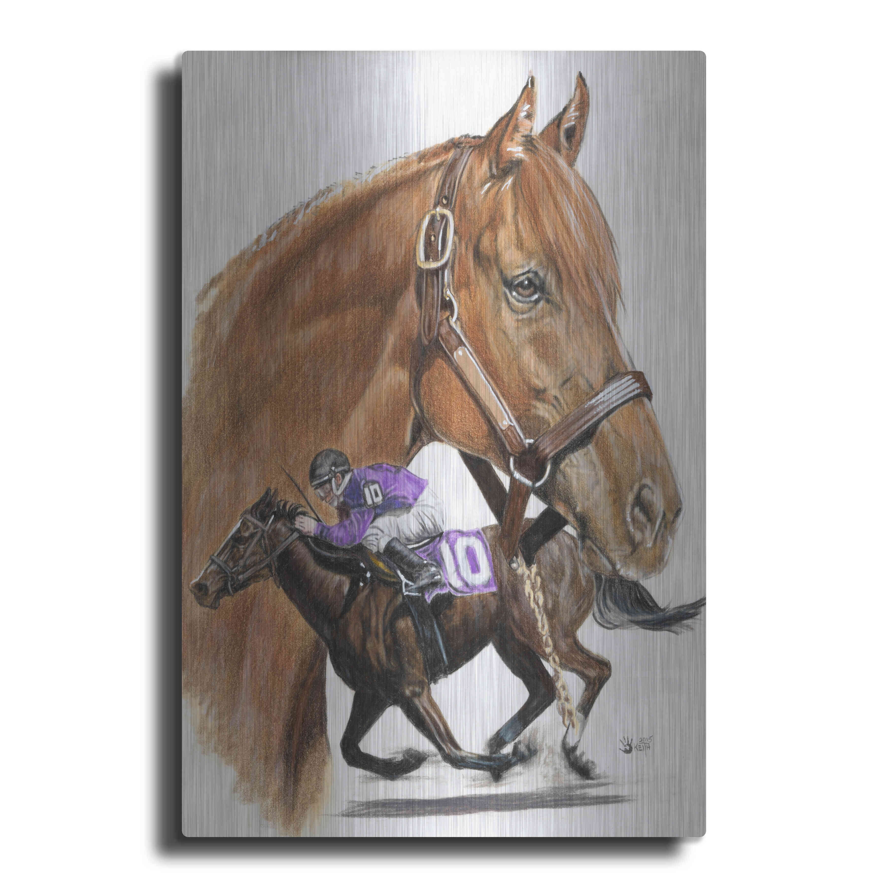 Luxe Metal Art 'October' by Barbara Keith, Metal Wall Art, 12"x16 ...