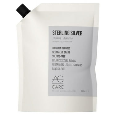 AG Hair Sterling Silver Toning Shampoo for Blonde & Silver Hair, 10 Oz ...