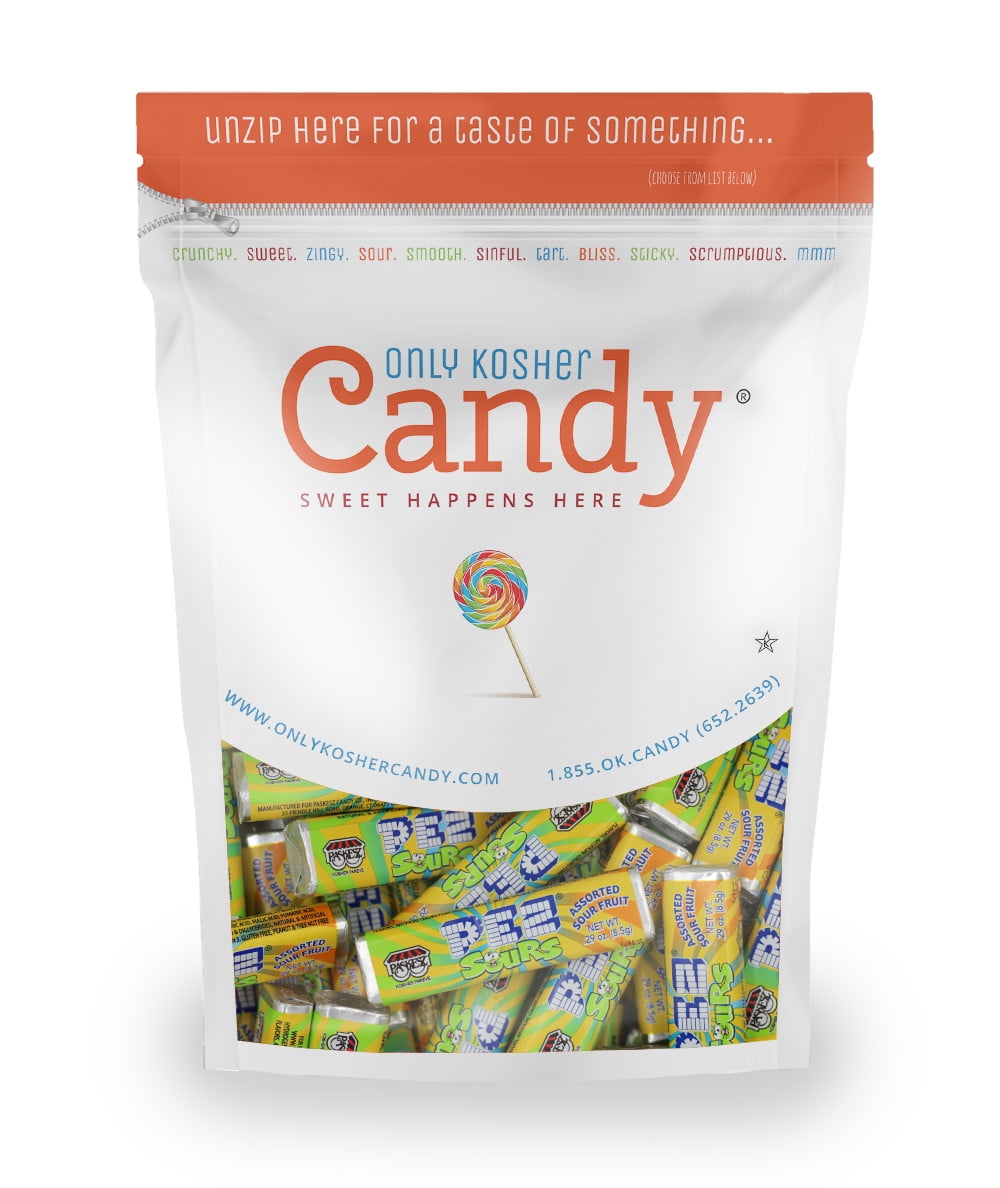 Only Kosher Candy Individually Wrapped Sour Pez Refills, Gluten and Nut ...