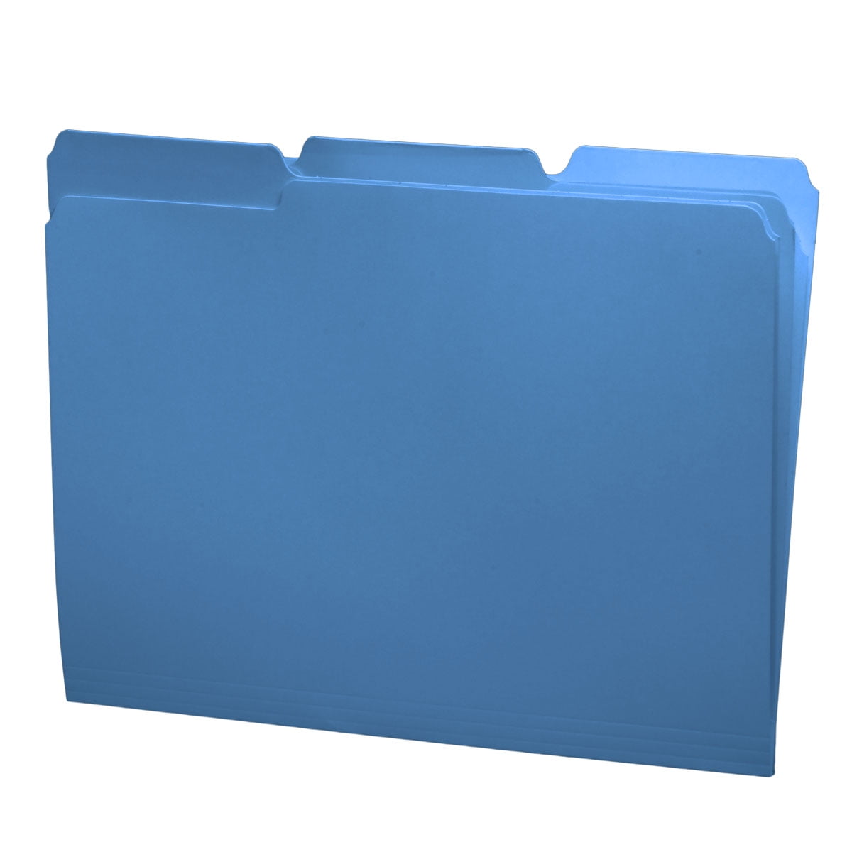 Blue File Folders, 1/3 Cut Top Tab, Letter Size, Perfect for Organizing ...