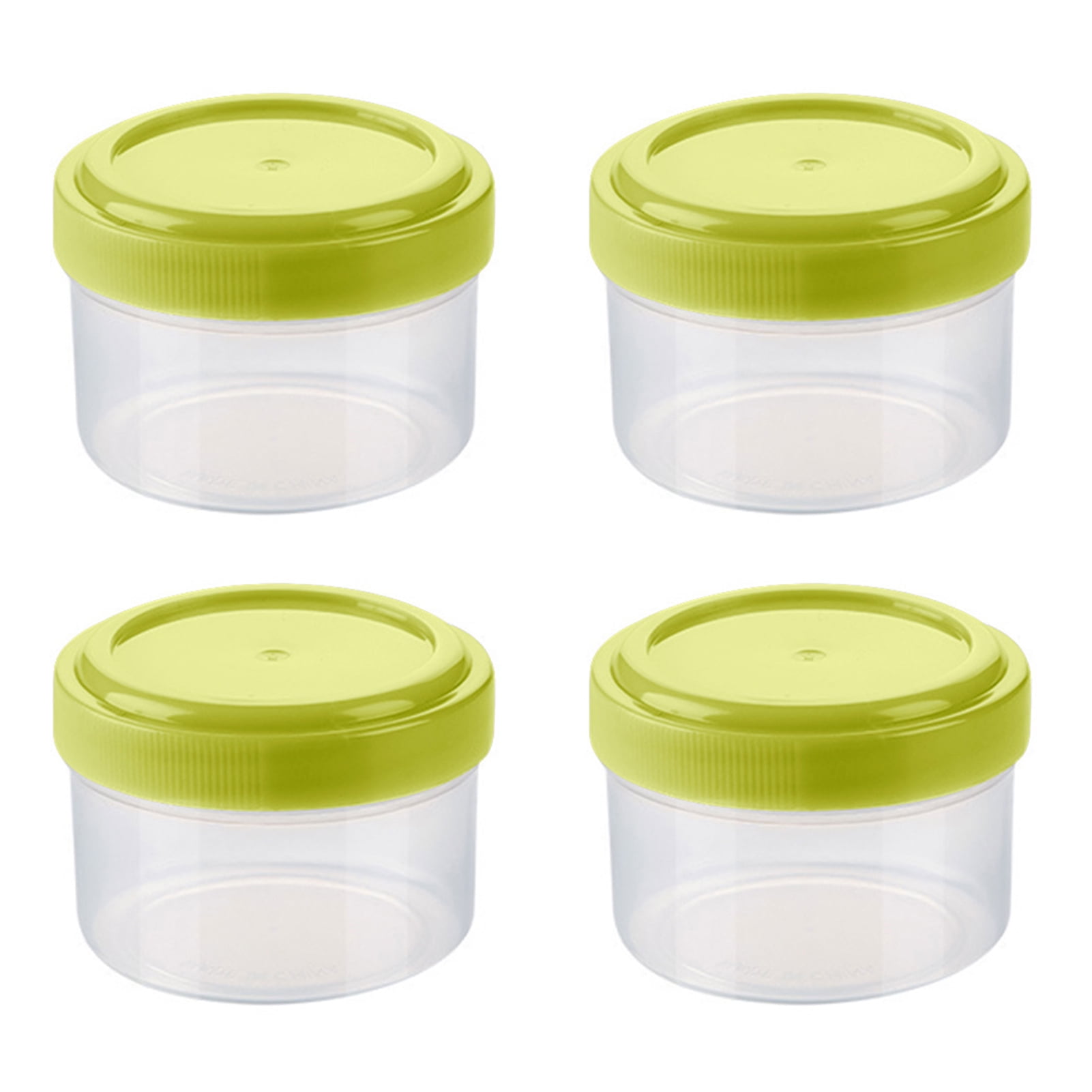 4Pcs Condiment Boxes Large Opening Stackable with Lid Dust-proof ...