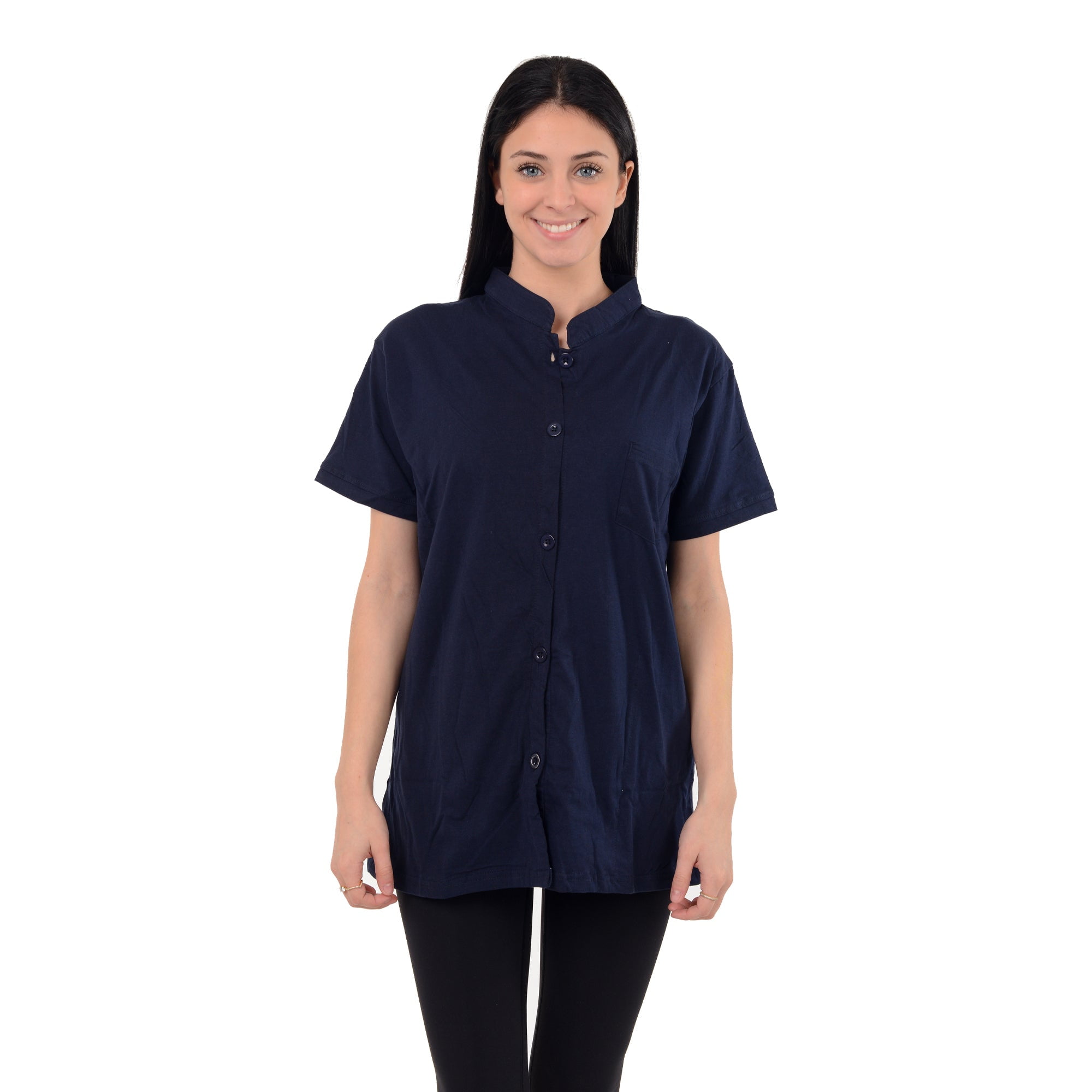 Post Mastectomy Band collar shirt with Drain pockets Camisole for Drain ...