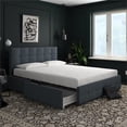 DHP Ryan, Queen, Mid-Century Wood Storage Platform Bed with Drawers ...