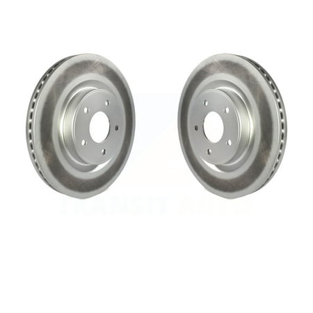 Front Coated Disc Brake Rotors Pair For Nissan INFINITI Pathfinder ...